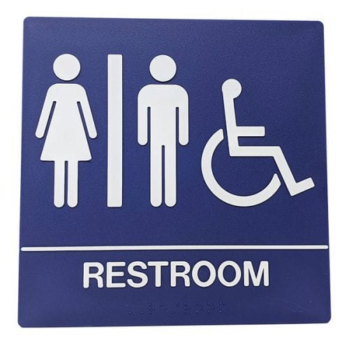 ADA Restroom Signage, Commercial Door Safety Signs and Decals