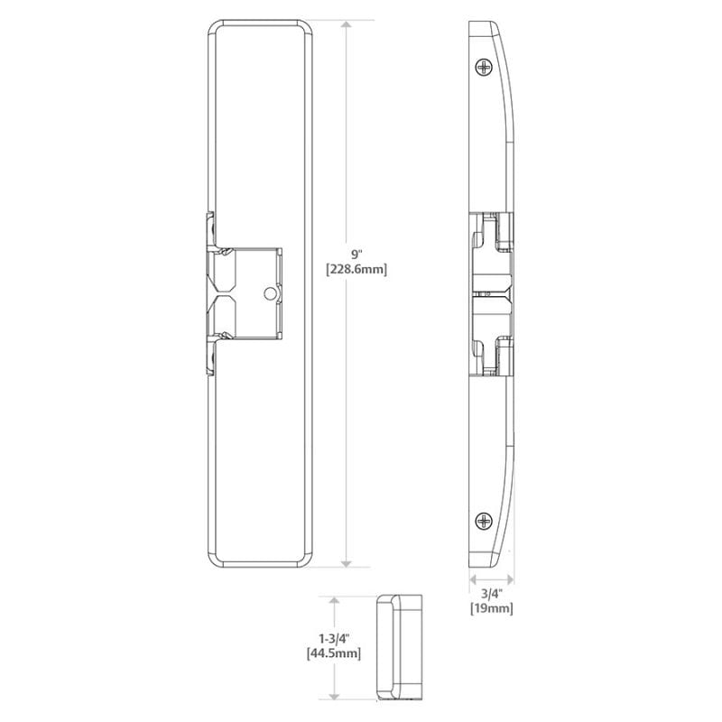 HES 9600 Surface Mounted Electric Strike For Rim Exit Devices