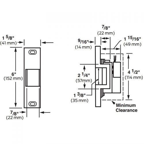 Von Duprin 6113 Electric Strike for Rim Exit Devices