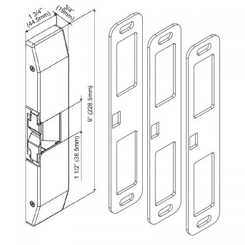 Cal-Royal ES1934 Electric Strike for Rim Exit Devices